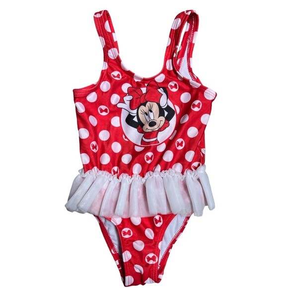 Disney | Shirts & Tops | Disney Baby Minnie Mouse Onepiece Swimsuit ...